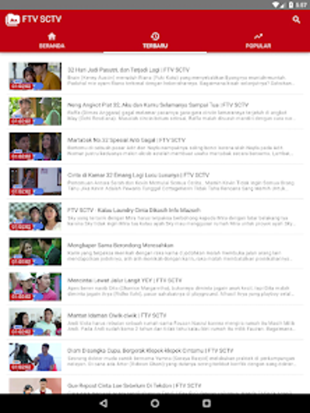 Nonton FTV SCTV Lengkap 2022 for Android - Download