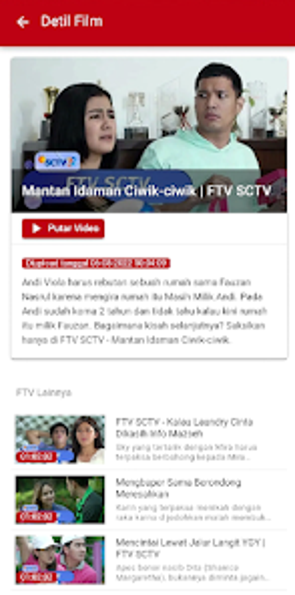 Nonton FTV SCTV Lengkap 2022 for Android - Download