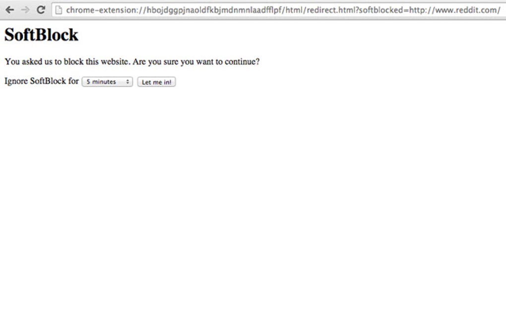 SoftBlock Google Chrome 용 - 확장 프로그램 다운로드