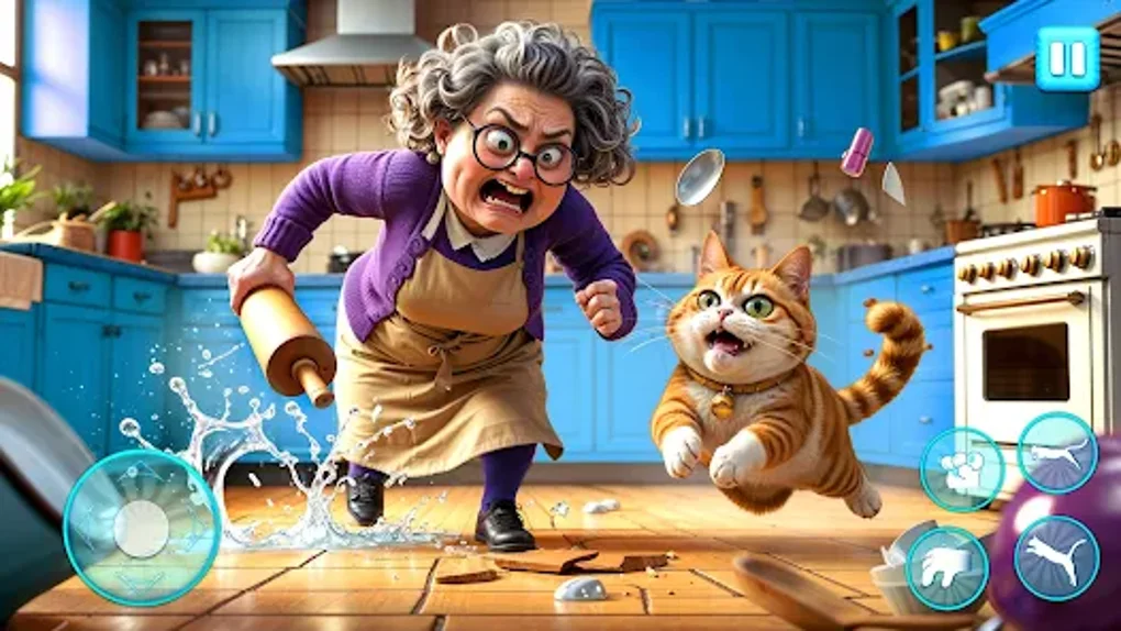 Angry Gran Vs Prank Cat Sim 3D for Android - Download