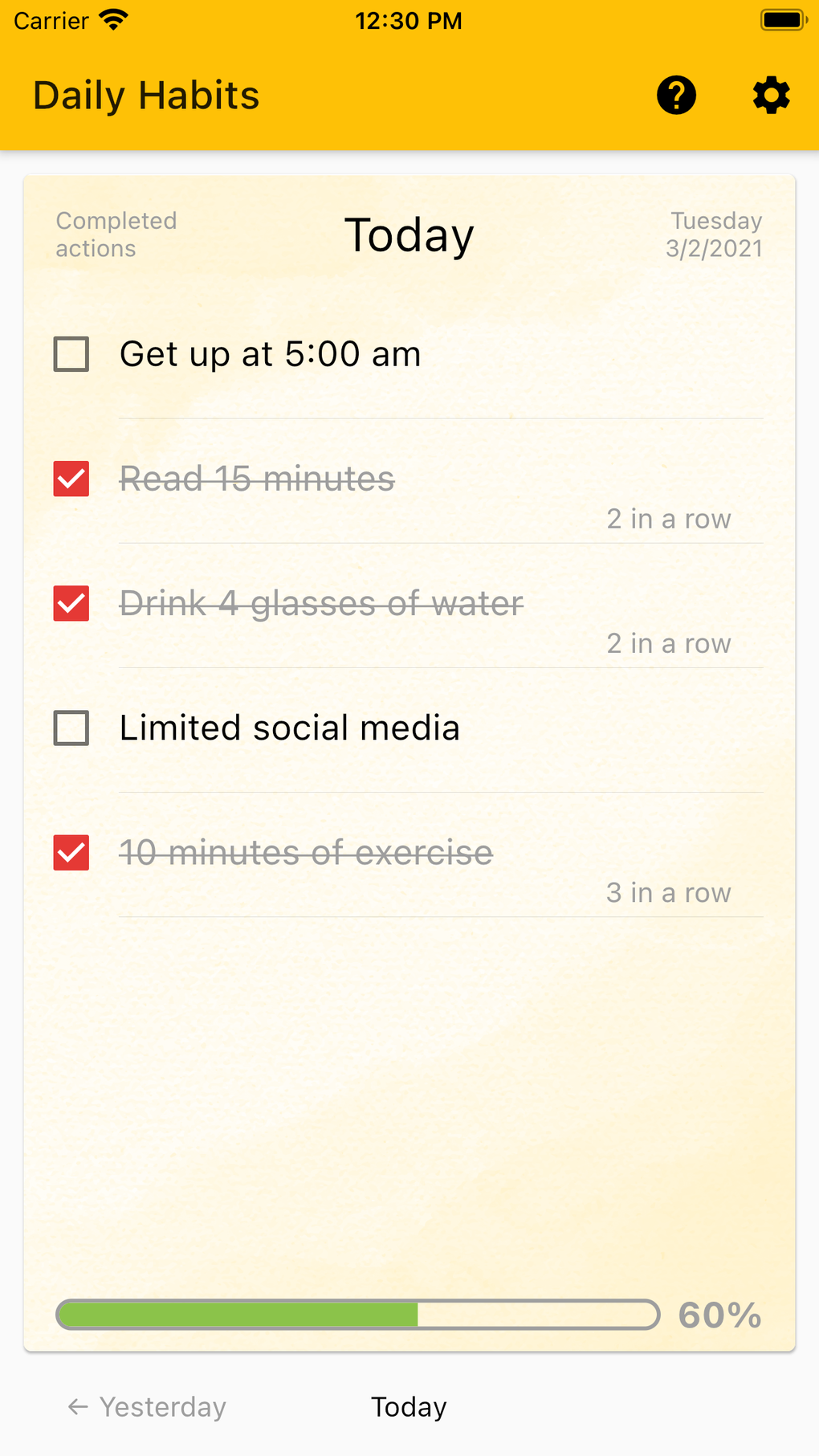 Track daily activity or habits for iPhone - Download