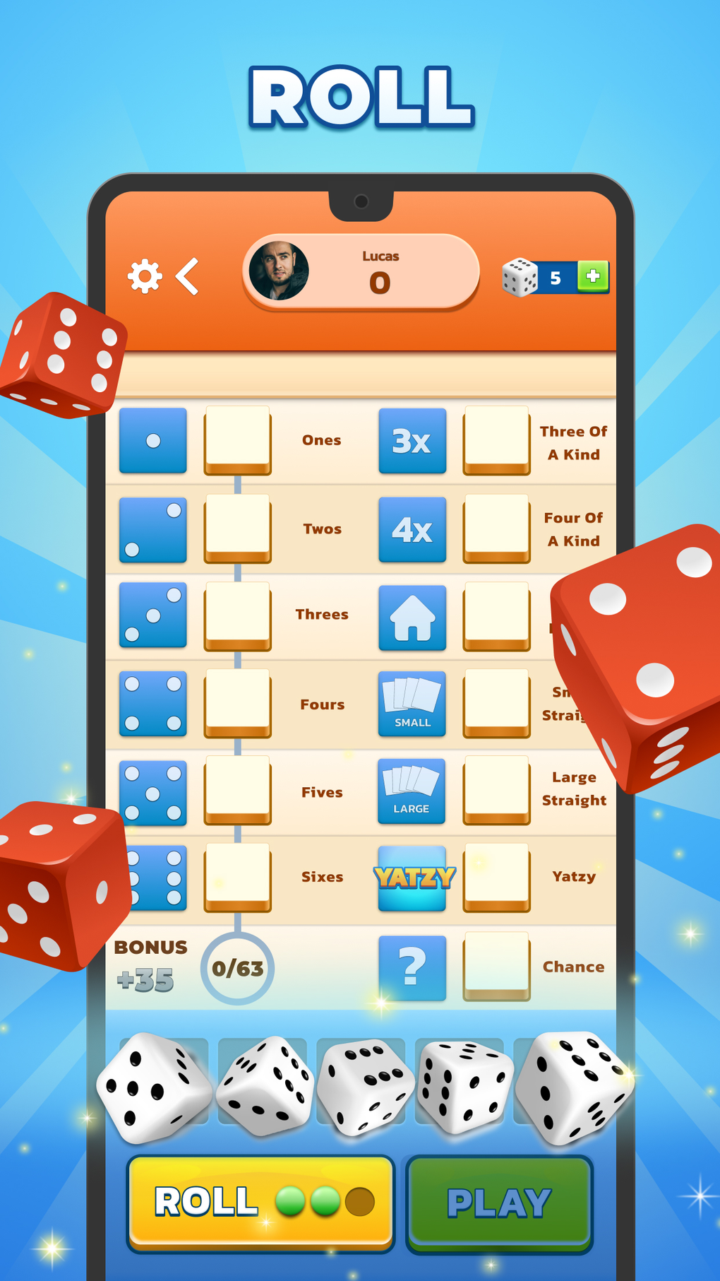 Yatzy - Dice Game для iPhone — Скачать
