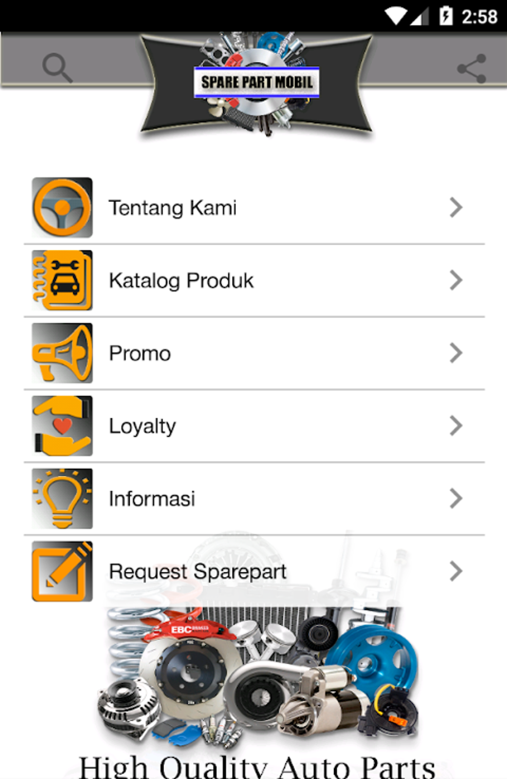 Spare Part Mobil APK for Android - Download