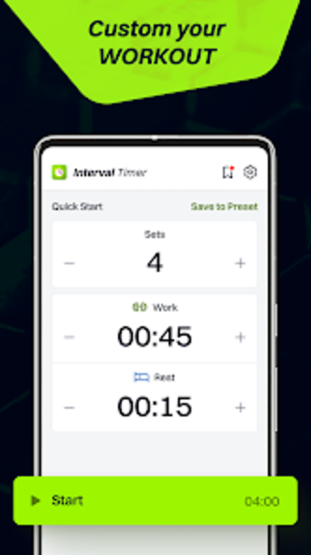 Workout Interval Timer For Android Download