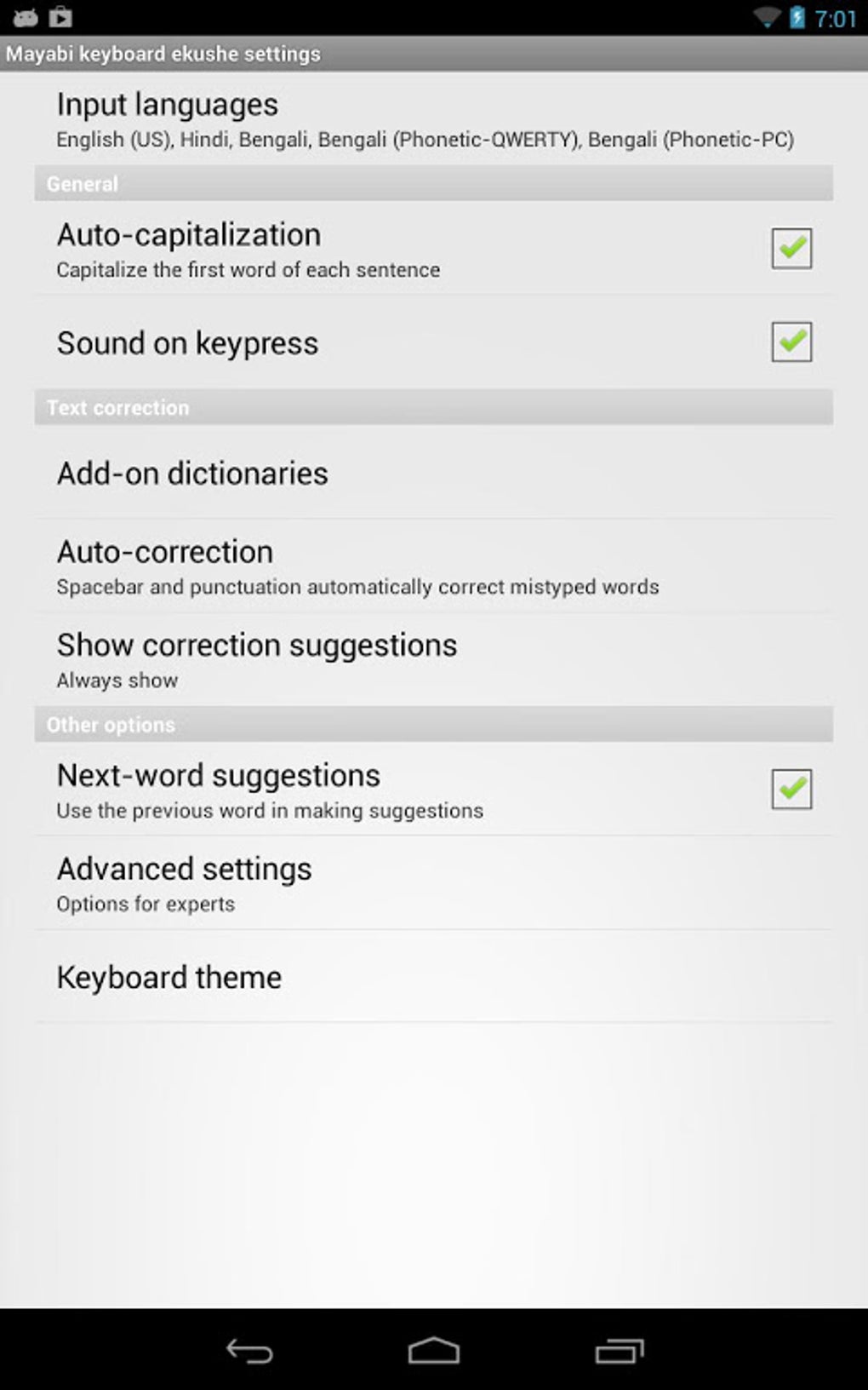 Mayabi keyboard ekushe for Android - Download