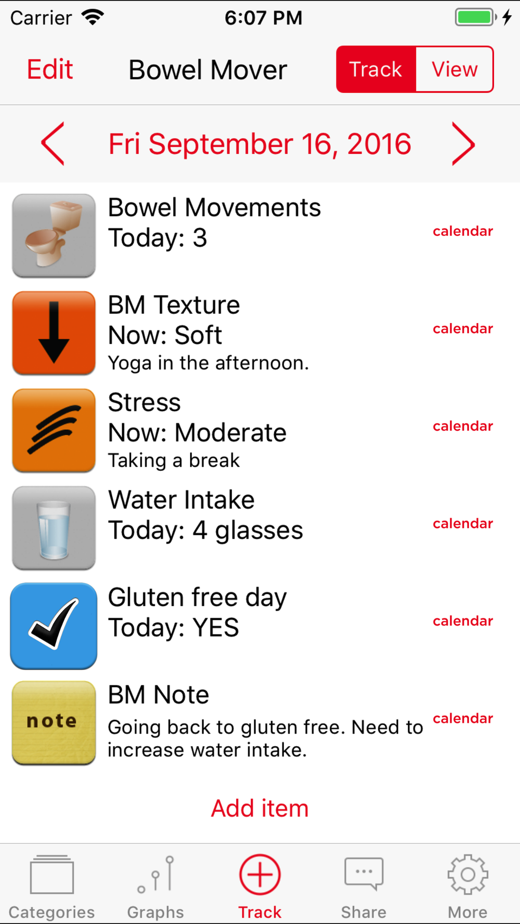 Bowel Mover Pro - IBS Tracker for iPhone - Download