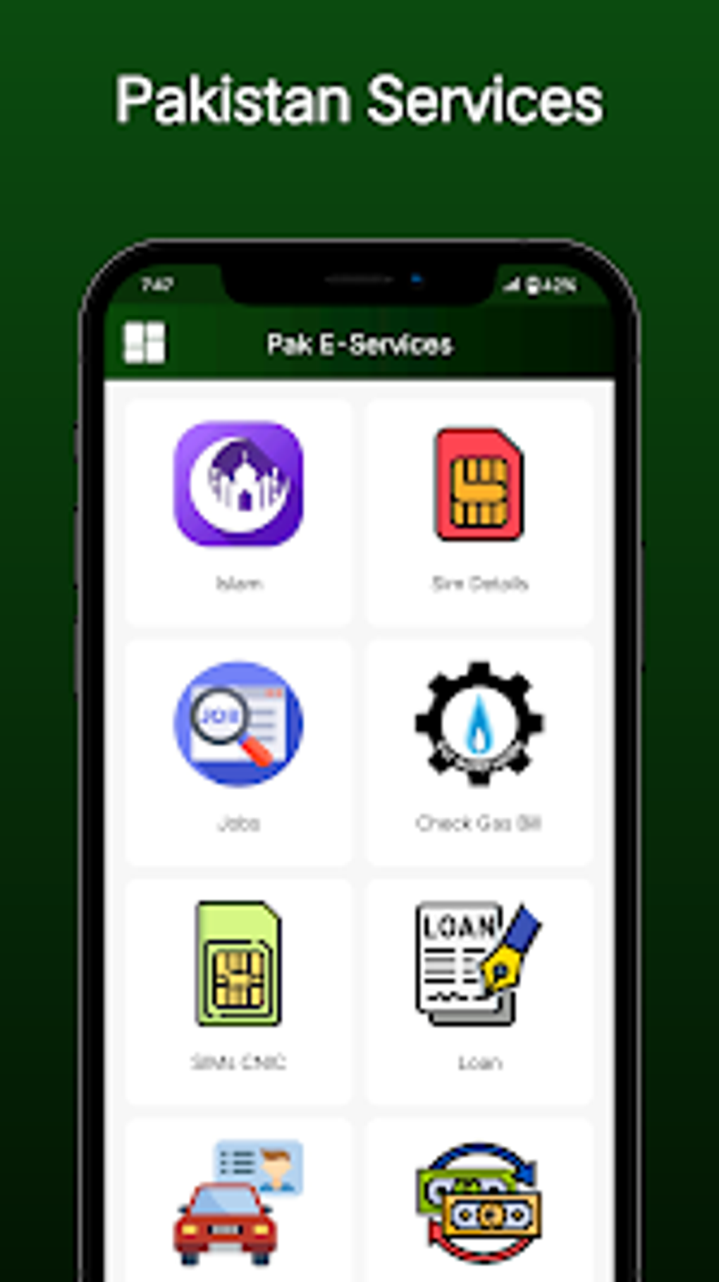 Pak E Services Sim Data 2023 for Android - Download