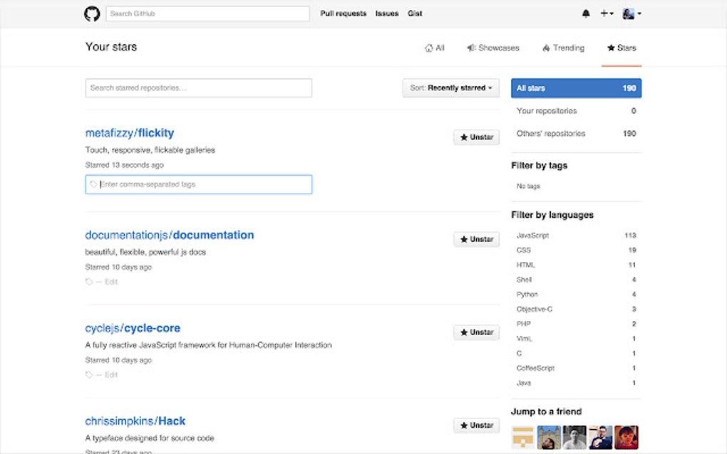 GitHub Stars Tagger for Google Chrome - Extension Download