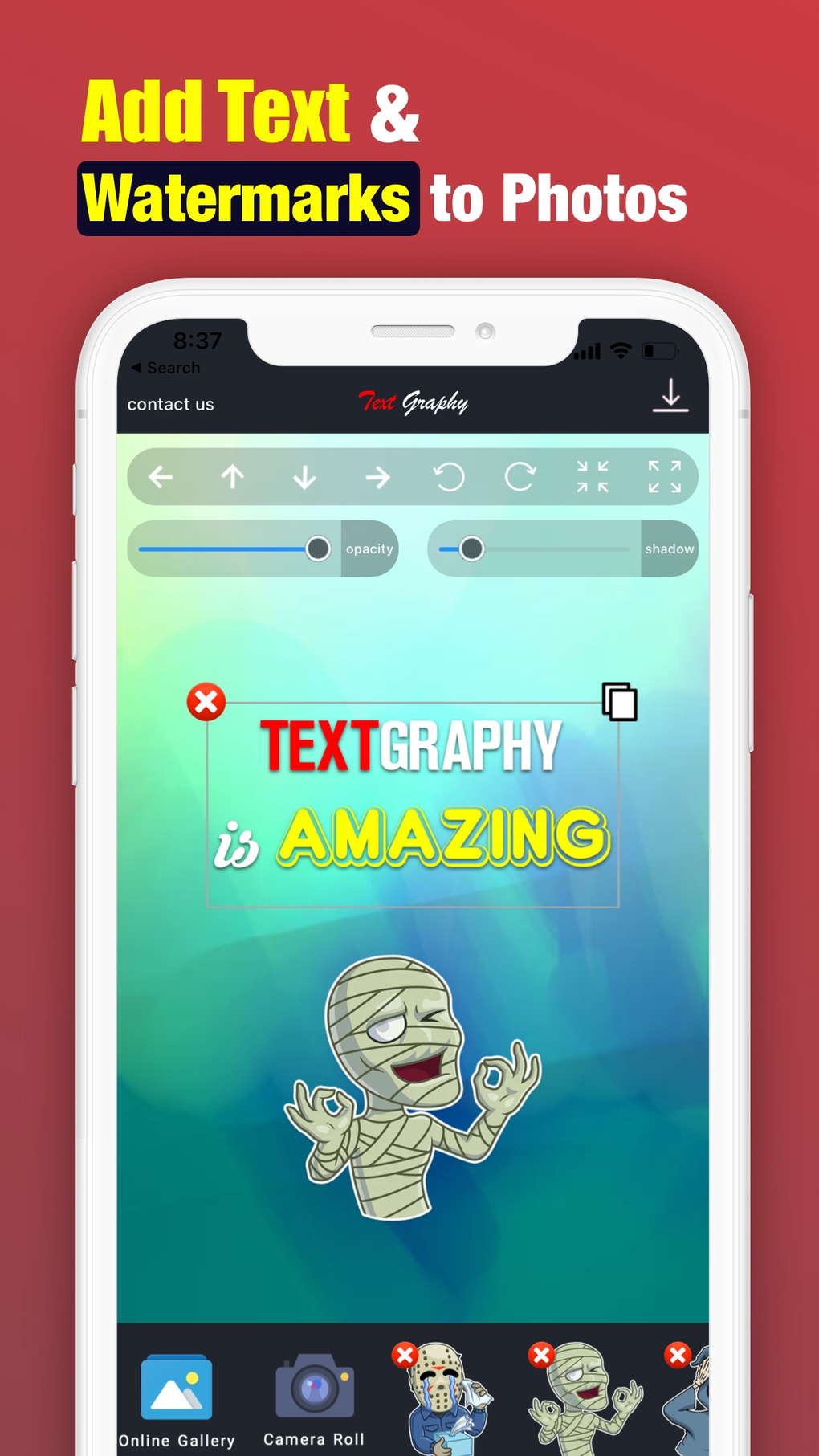Textgraphy Add Text To Photo For IPhone Download