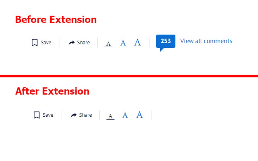 No Comment Extension for Google Chrome - Extension Download