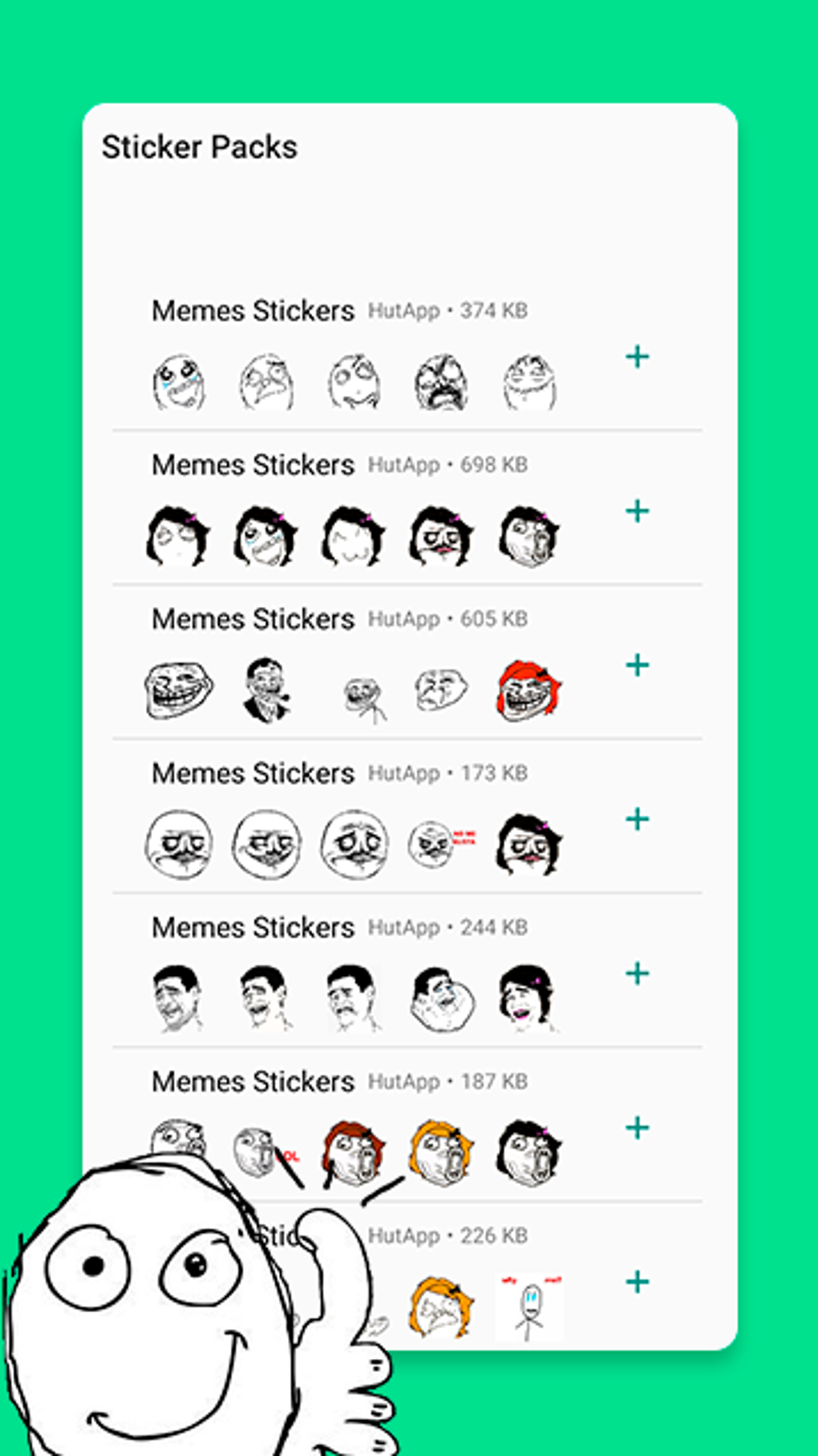 Meme Stickers for WhatsApp voor Android - Download