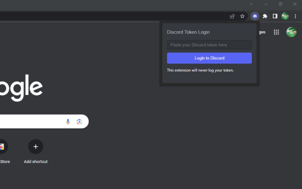Discord Token Login for Google Chrome - Extension Download