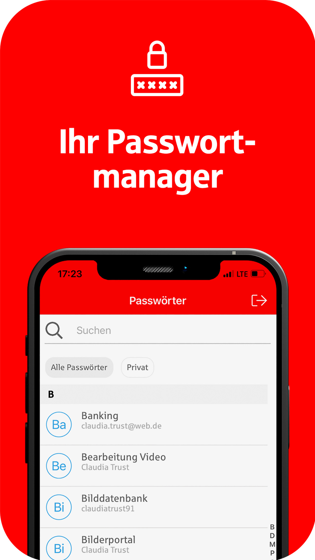 iPhone 용 S-Trust - sicher speichern - 다운로드