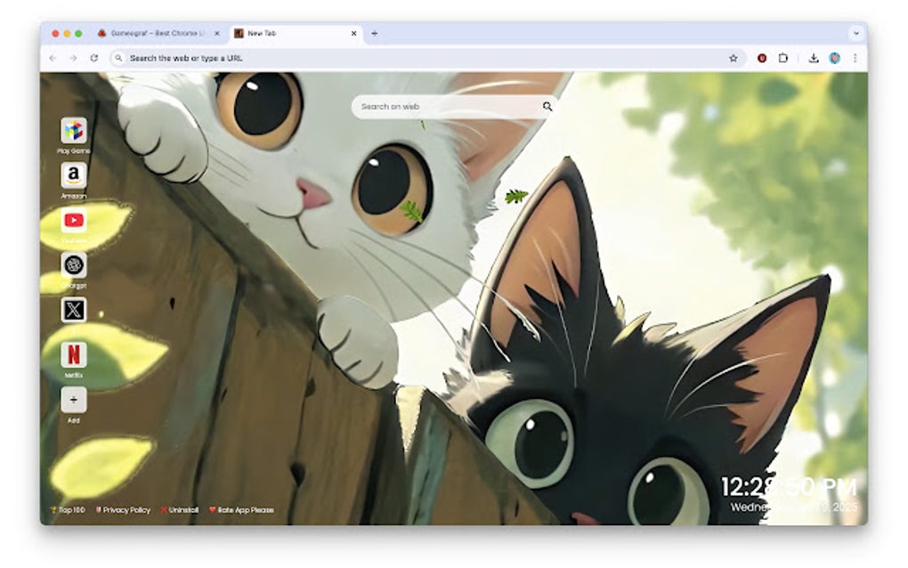 Curious Cats Live Wallpaper pour Google Chrome - Extension Télécharger