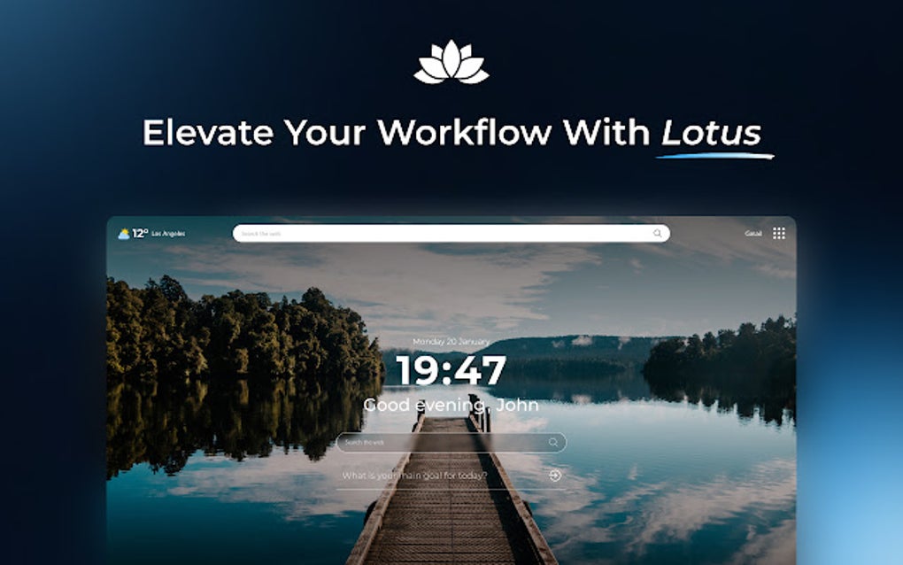 Lotus - a Personalized Productivity Workspace for Google Chrome ...