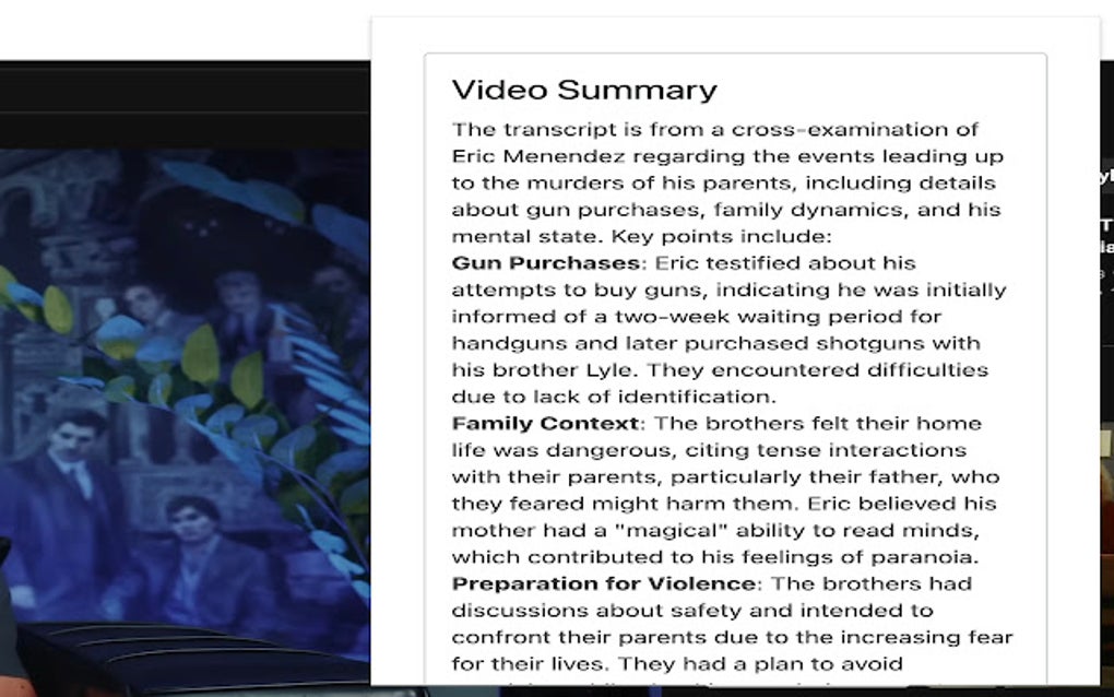 Youtube Video Summary pour Google Chrome - Extension Télécharger