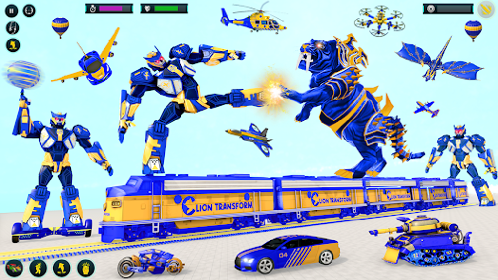 Android 용 Wild Tiger Robot: Car Games - 다운로드