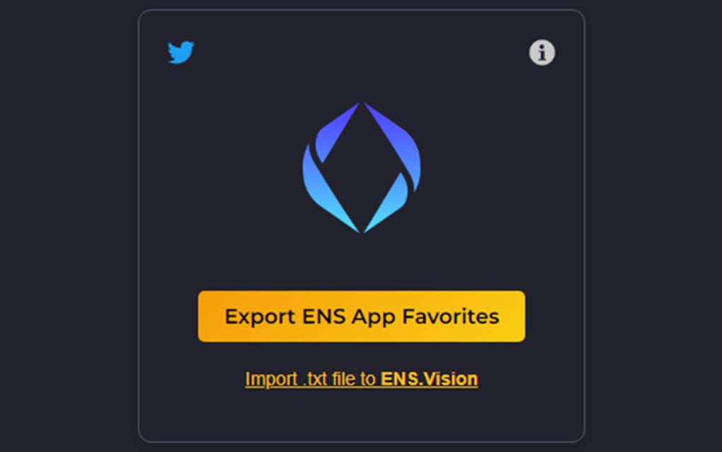 ENS App Favorites Exporting Tool para Google Chrome - Extensión Descargar
