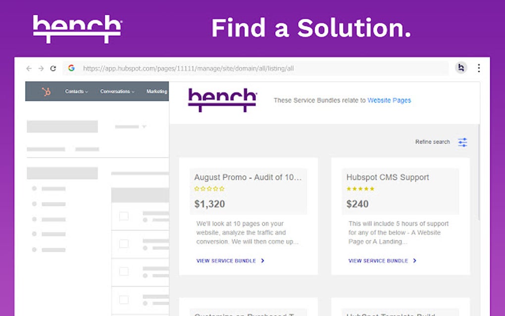 On The Bench for Google Chrome - Extension Download