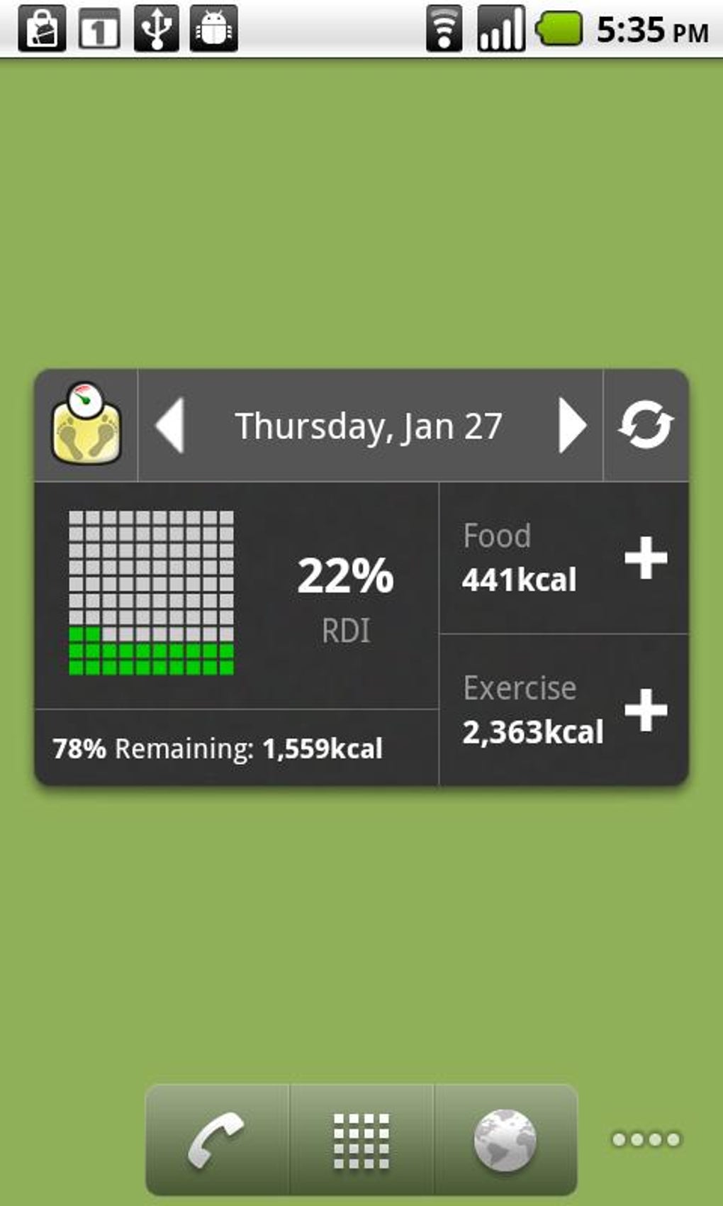 Compteur de Calories pour Android - Télécharger Compteur de Calories pour Android - Télécharger