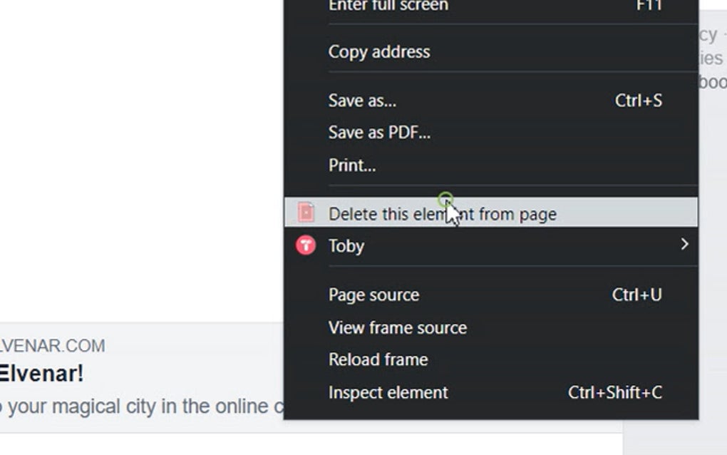 Delete the Element para Google Chrome - Extensão Download Delete the Element para Google Chrome - Extensão Download