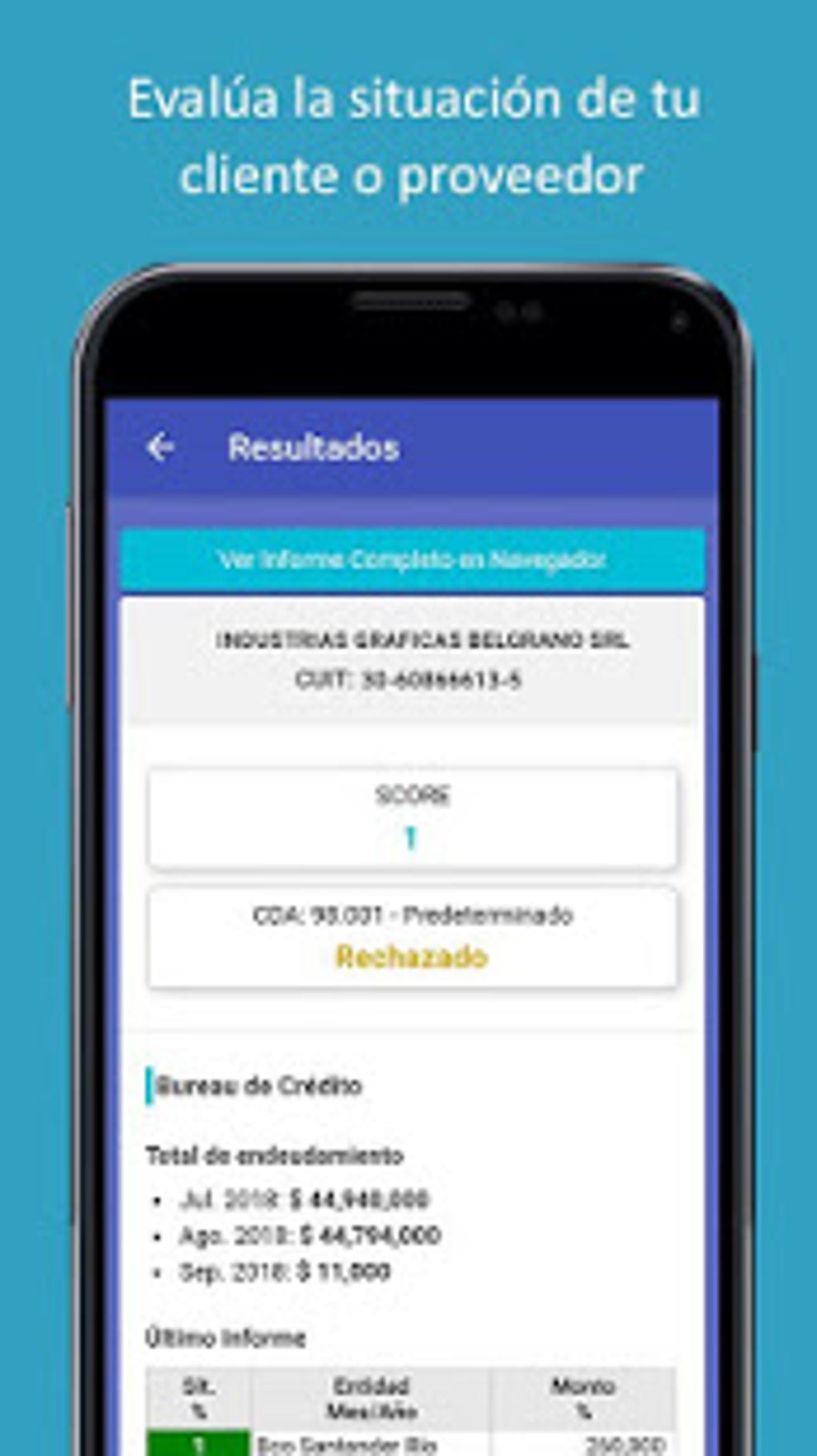 Nosis Informes Comerciales para Android - Descargar