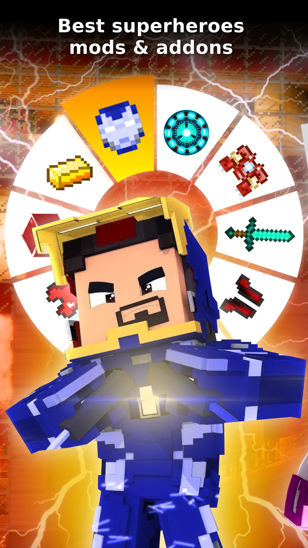 Iron Mods Addons for Minecraft for iPhone - Download