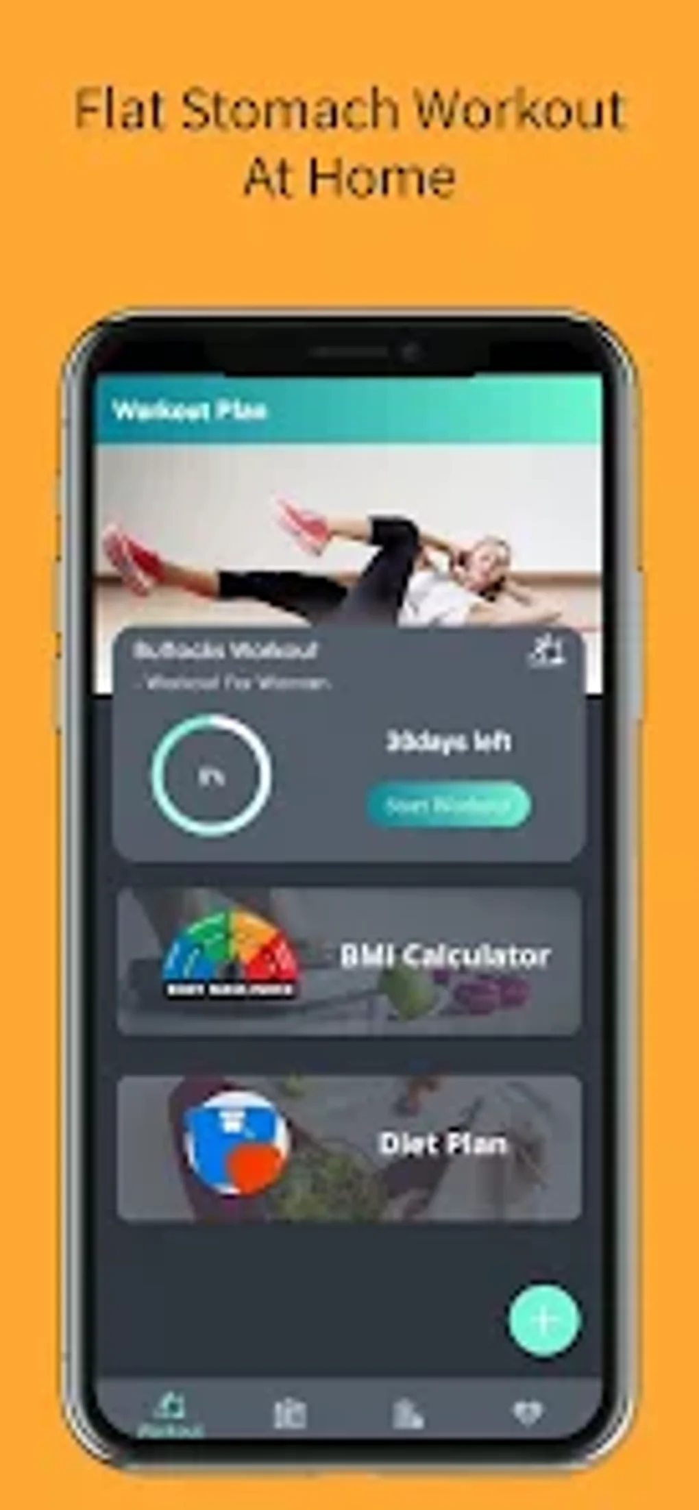 Android 용 Flat Stomach Workout - Custom - 다운로드