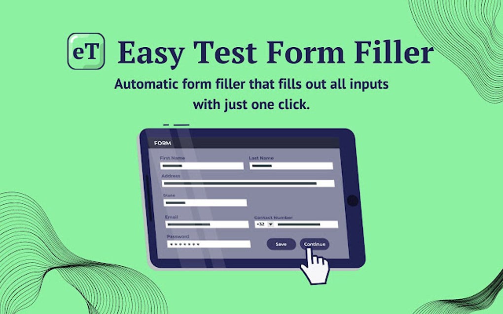 EasyTest Form Filler cho Google Chrome - Tiện ích mở rộng Tải về