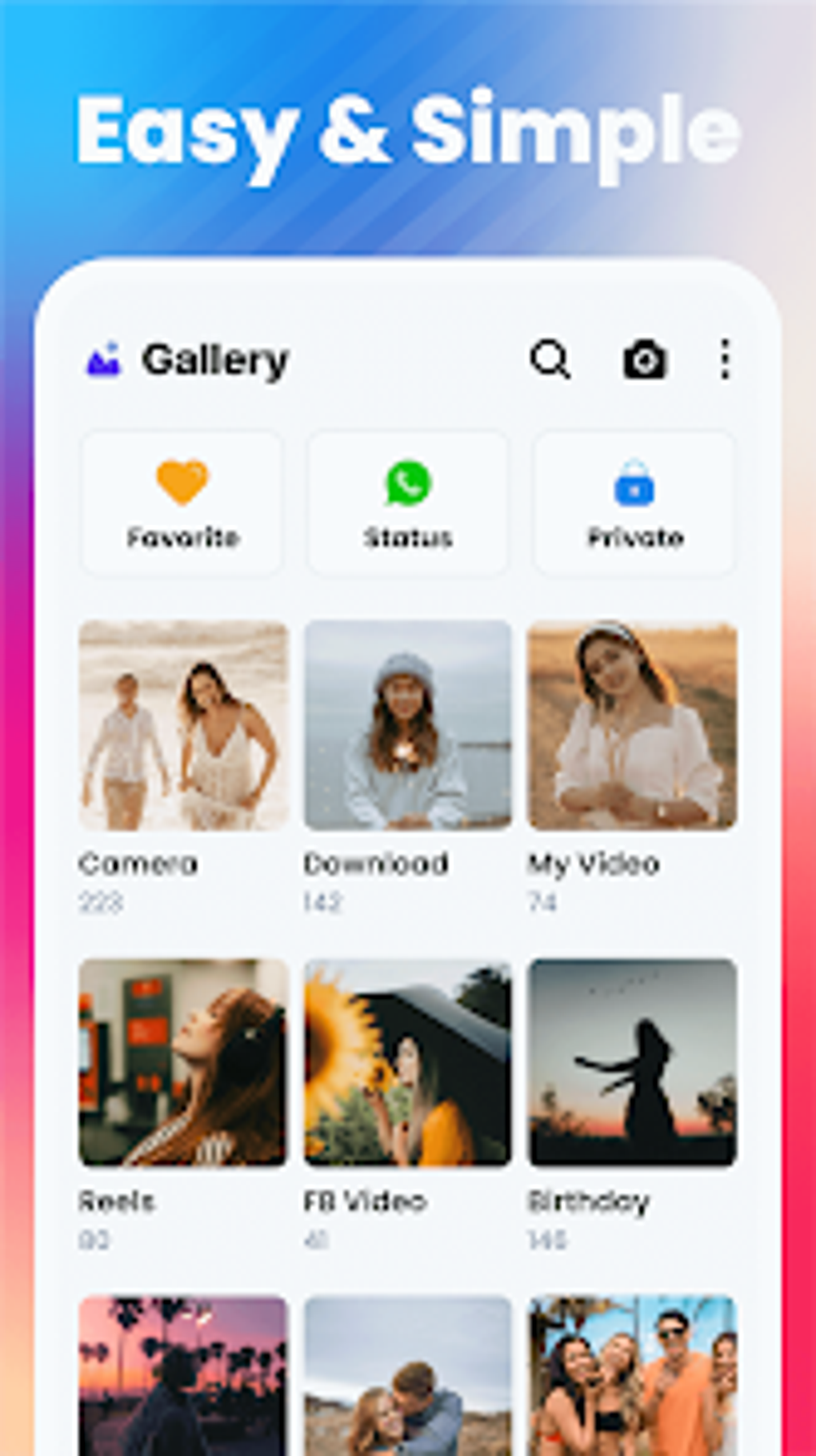 Photo Gallery - Album Vault per Android - Download