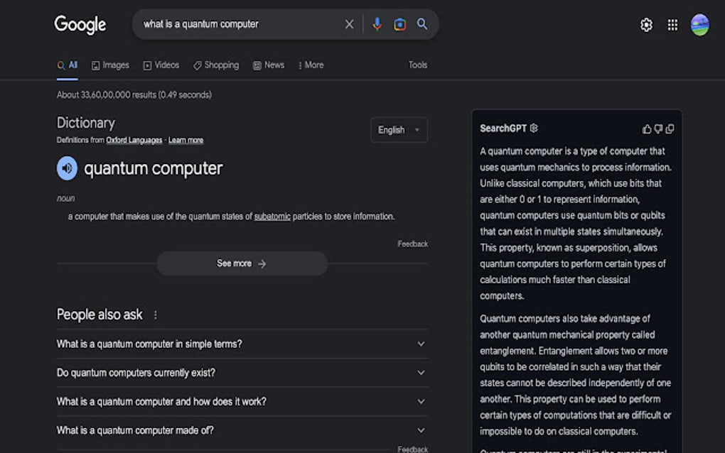 SearchGPT for Google Chrome - Extension Download