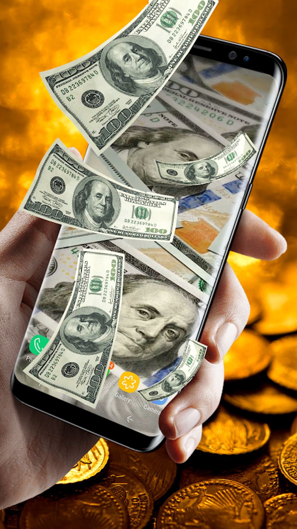 Falling Money Live Wallpaper APK per Android - Download