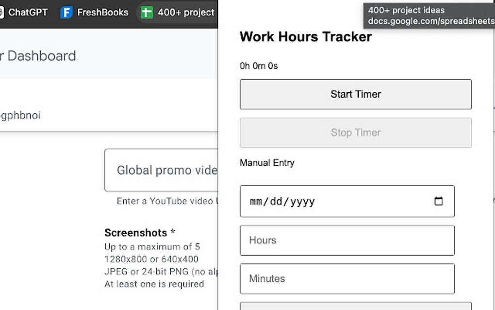 Work Hours Tracker for Google Chrome - Extension Download