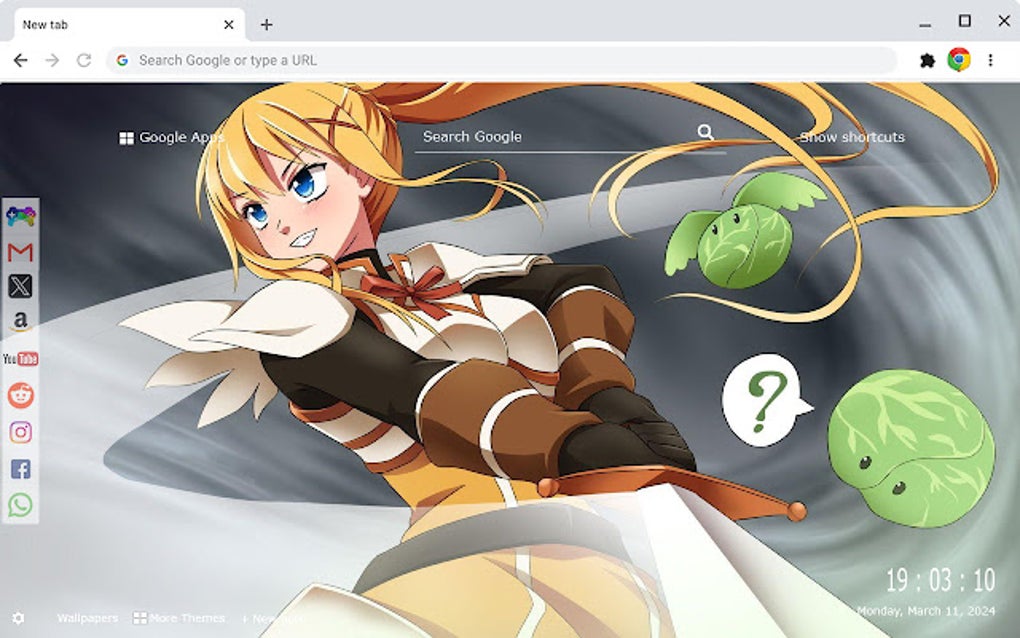 Darkness (KonoSuba) Wallpapers New Tab by Gameograf para Google Chrome - Extensión Descargar