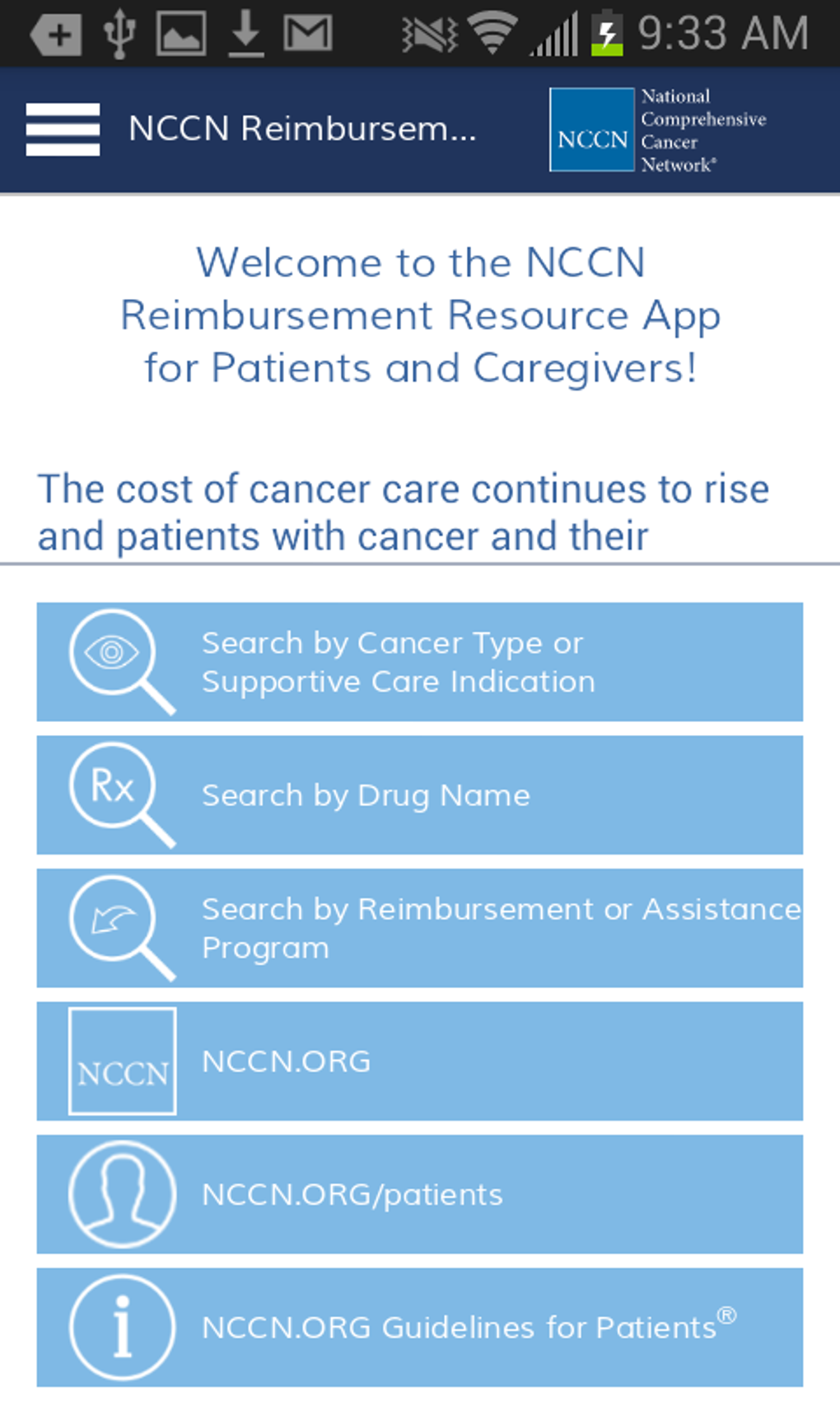 NCCN Reimbursement Resource APK for Android - Download