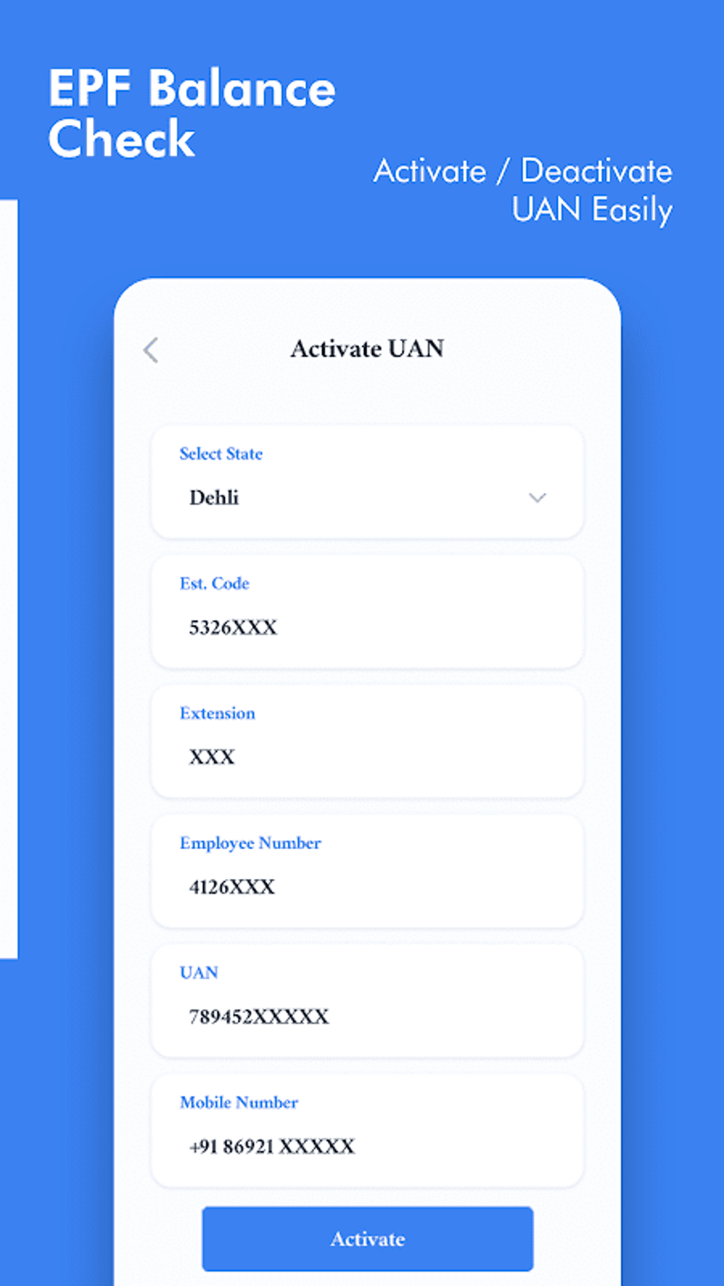 EPF Balance Check, PF Balance & Passbook APK para Android - Descargar