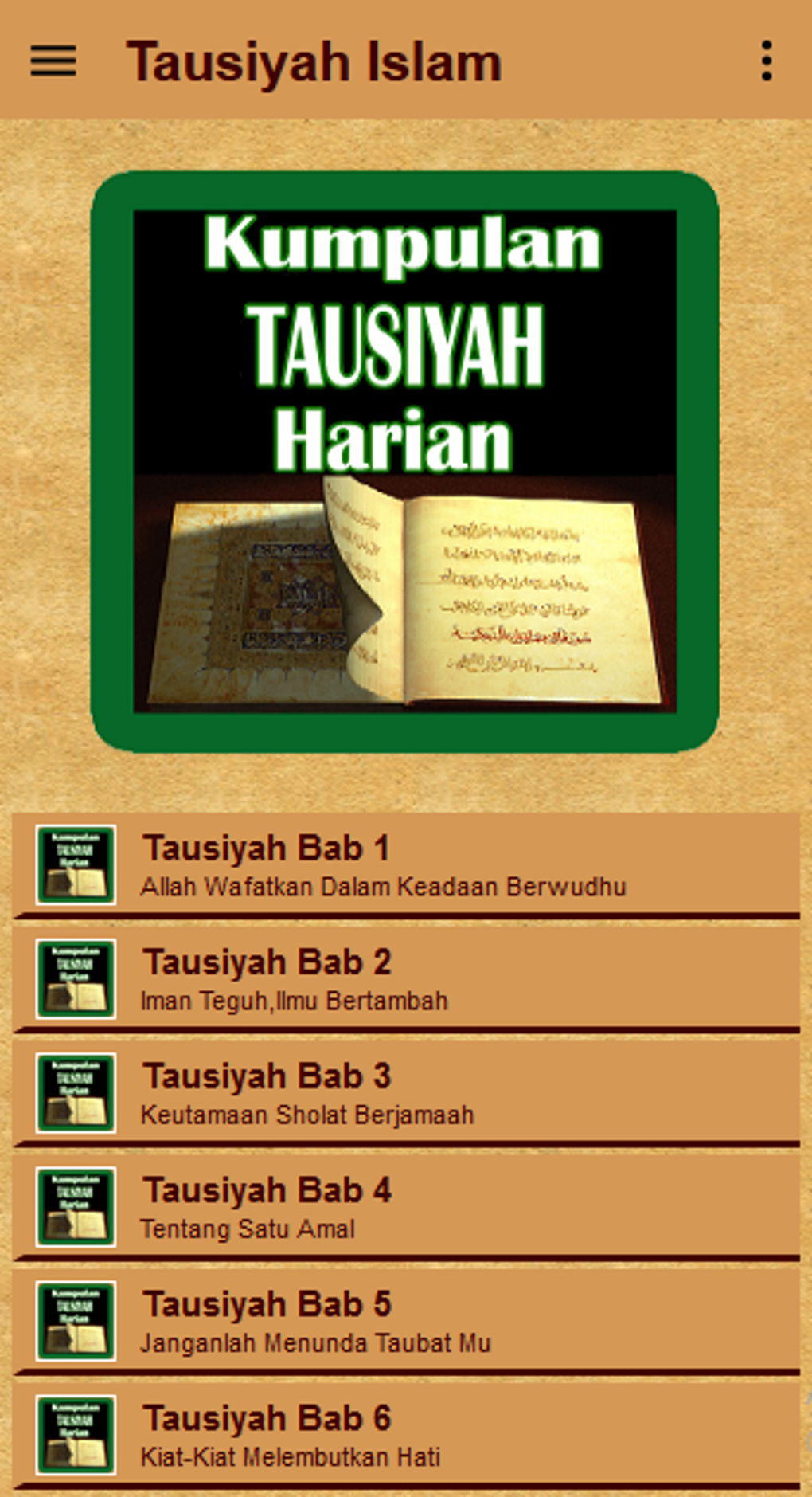 Android 용 Tausiyah Islam Lengkap APK - 다운로드