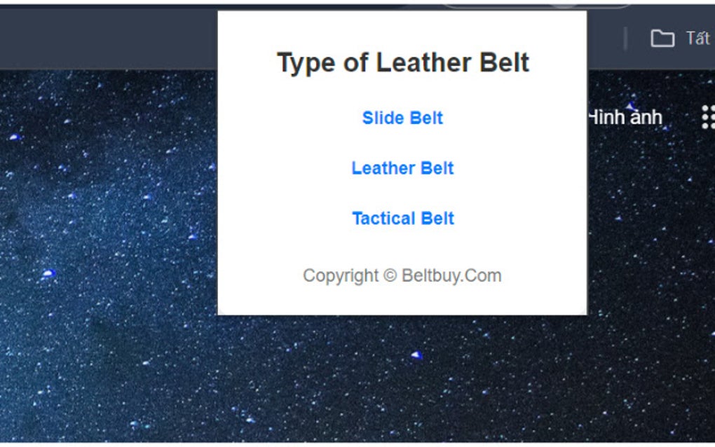 Belt Types for Google Chrome - Extension Download
