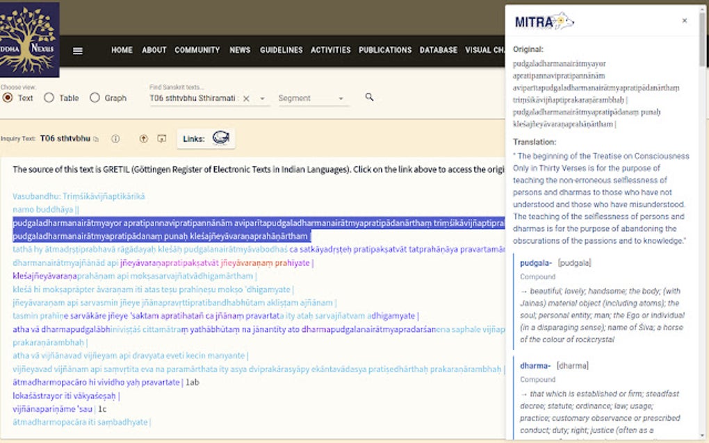 Dharmamitra Sanskrit Analysis para Google Chrome - Extensión Descargar