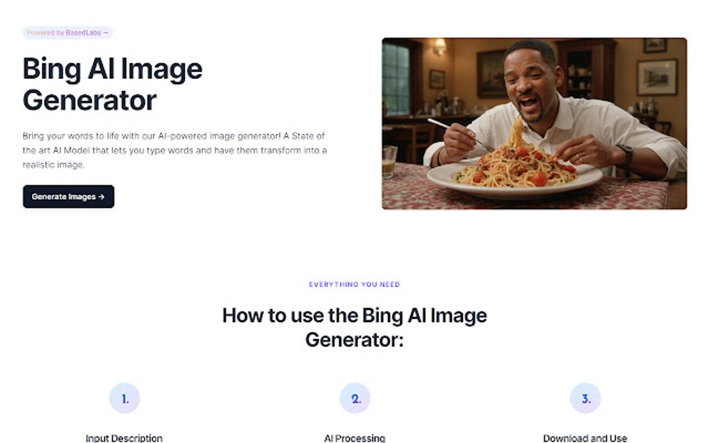 Bing AI Image Generator Google Chrome için - Eklenti İndir