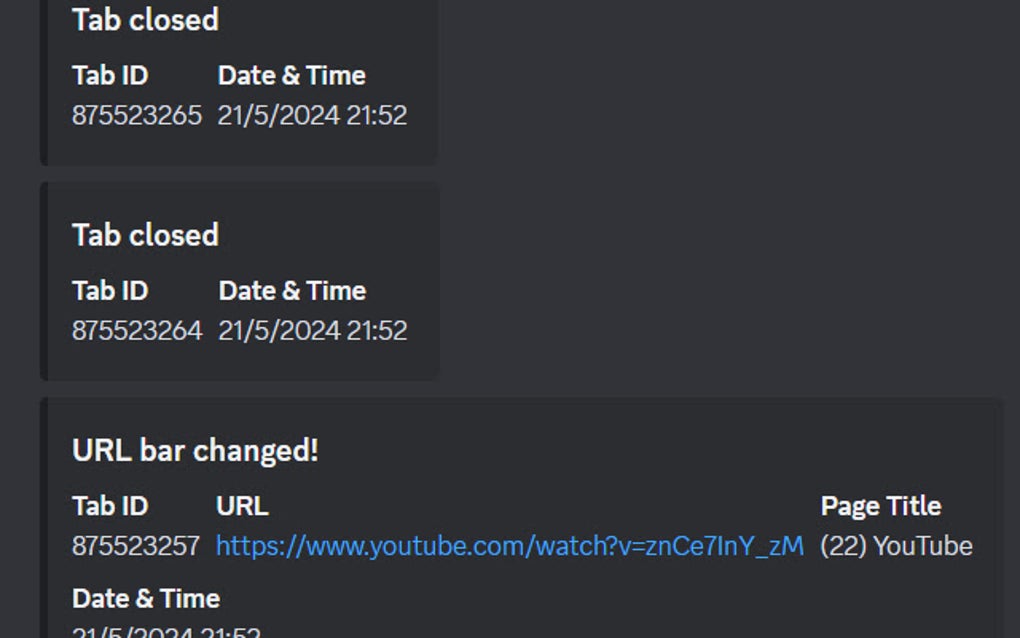 Discord Webhook Notifactions for Tabs for Google Chrome - Extension ...
