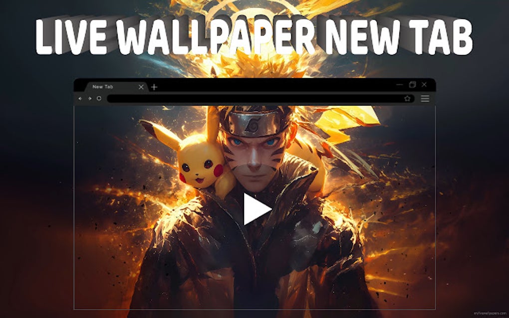 Naruto and Pikachu Live Wallpaper 4K New Tab for Google Chrome ...