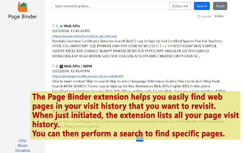 Page Binder Google Chrome 용 - 확장 프로그램 다운로드
