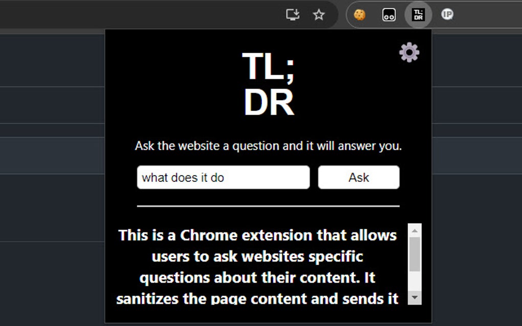 tldr for Google Chrome - Extension Download