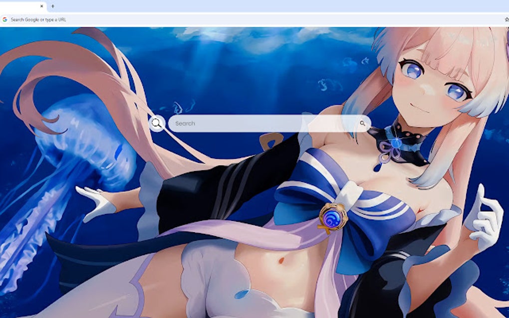 Sangonomiya Kokomi Live Wallpaper para Google Chrome - Extensión Descargar