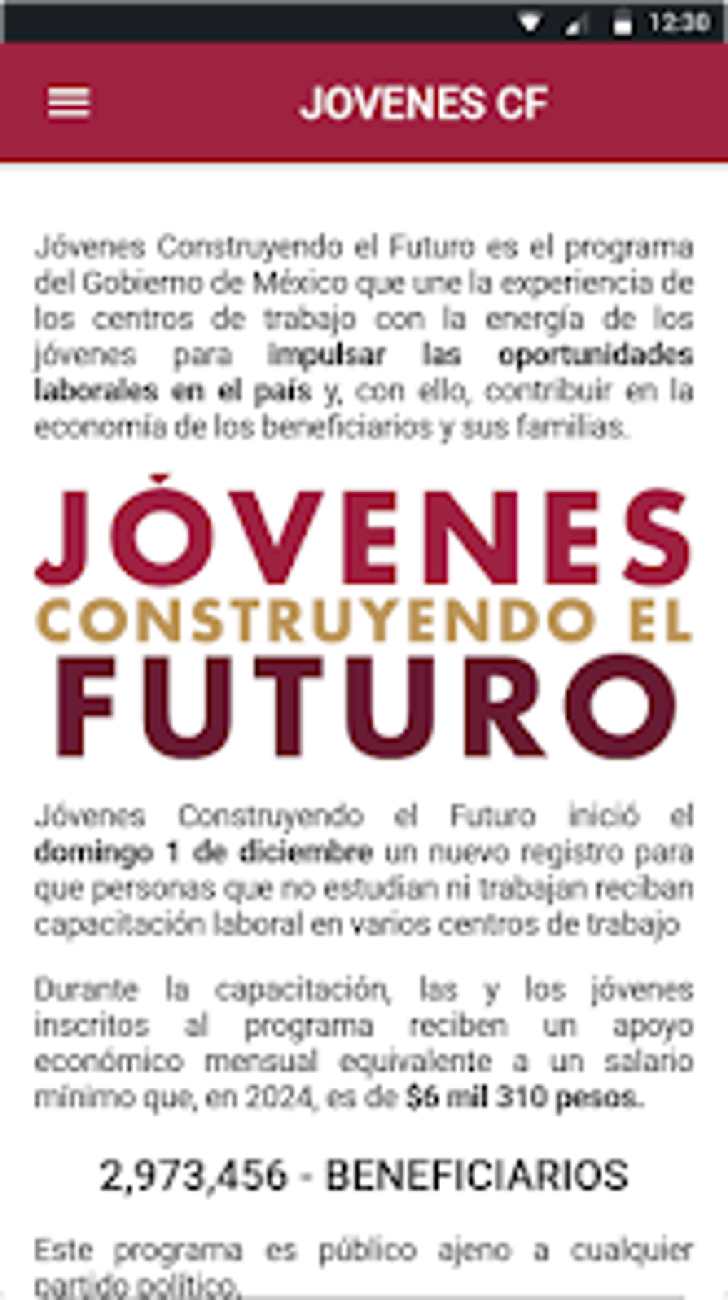 Android 용 Jovenes Construyen Futuro Info - 다운로드