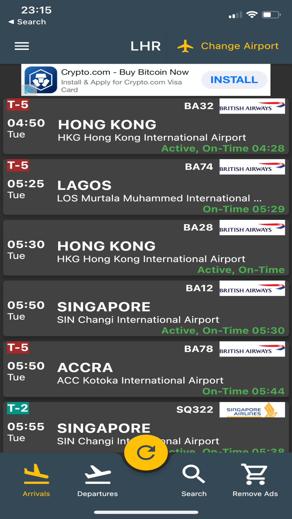 Flight Information FlightBoard for iPhone - Download