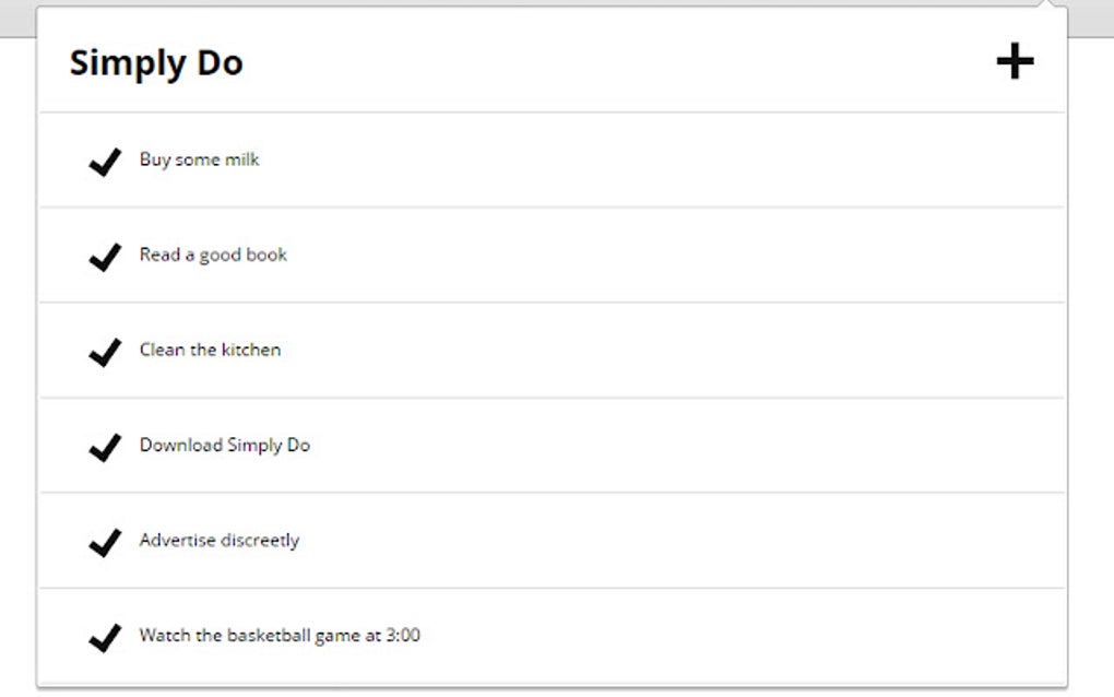 Simply Do for Google Chrome - Extension Download