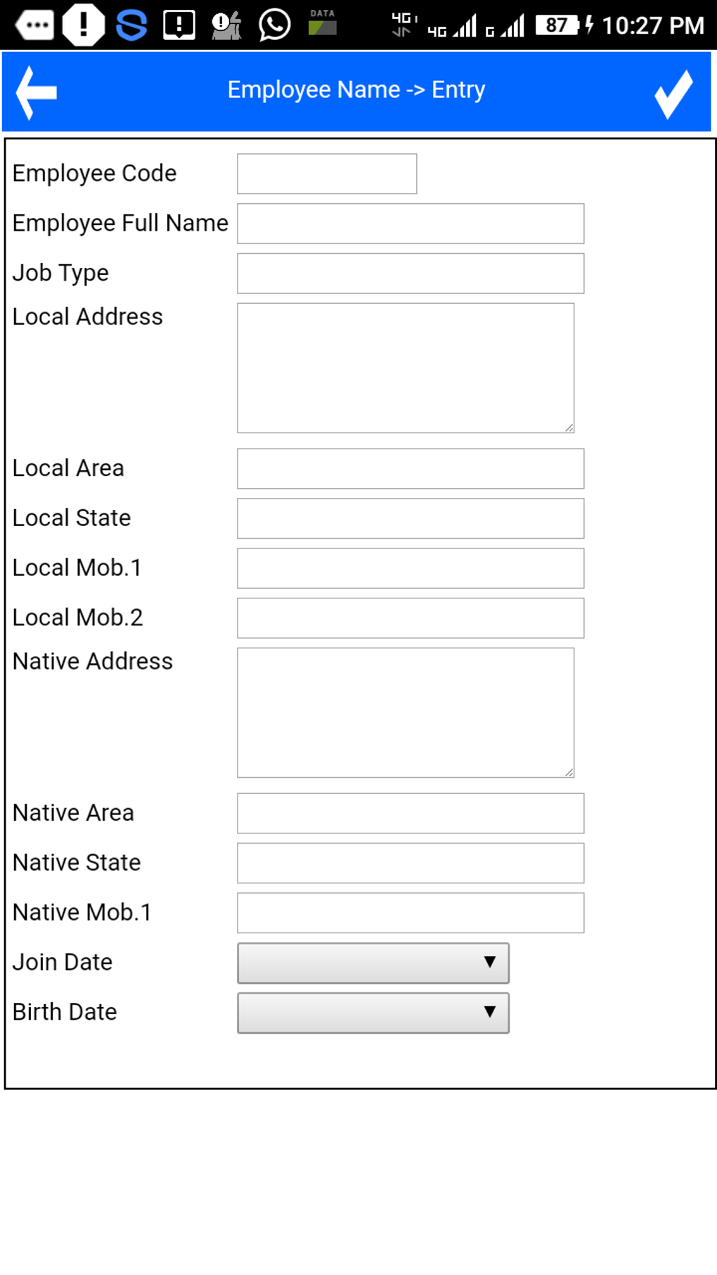 Attendance Register para Android - Descargar