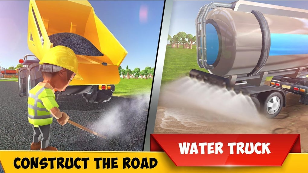 Heavy Excavator Road Roller Construction Machines APK for Android ...
